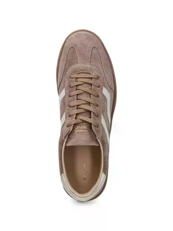 Gant Logo Detail Suede Sneakers