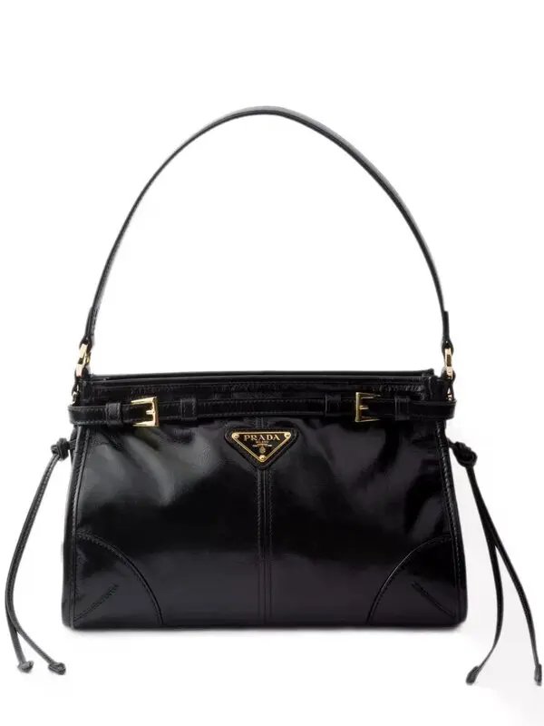 Prada Bonnie Small Leather Handbag - Black