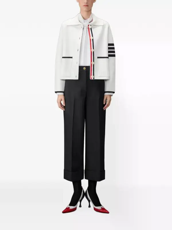 Thom Browne 4-bar Stripe Jacket - White
