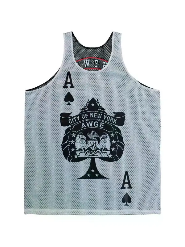 AWGE Reversible Mesh Tank Top - Grey