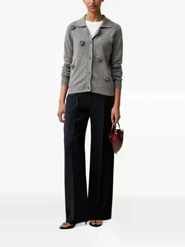 Stine Goya Floral Appliqué Cardigan