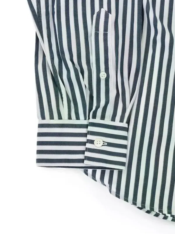 Corneliani Awning-striped French-collar Shirt