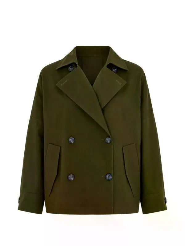Momoni Jemez Double-breasted Coat - Green