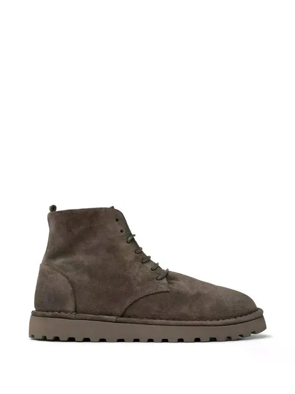 Marsèll Lace-up Suede Ankle Boots - Brown