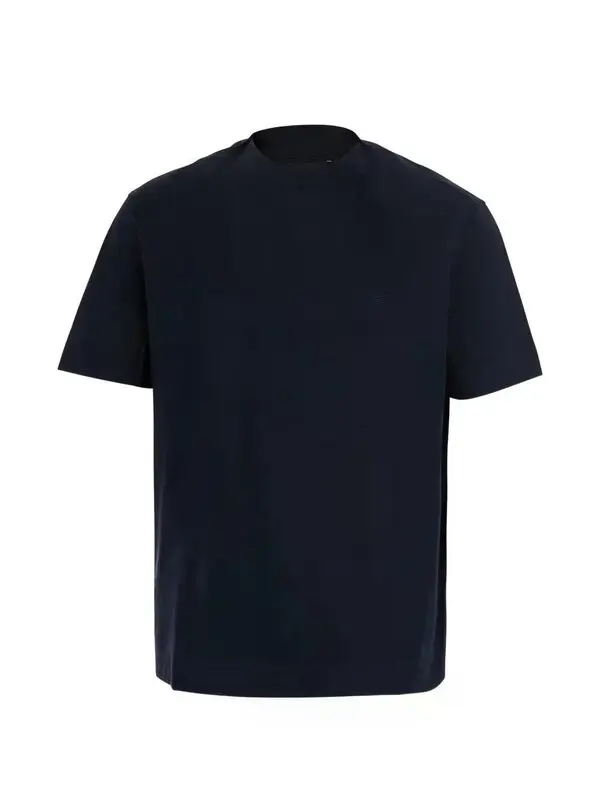 Emporio Armani Logo-embroidered T-shirt - Blue