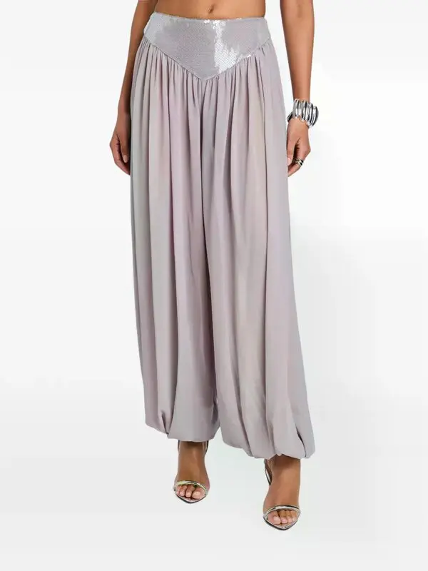 Retrofete Pyna Sequin-embellished Trousers - Grey