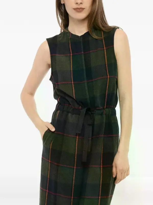 Woolrich Checked-pattern Sleeveless-design Jumpsuit