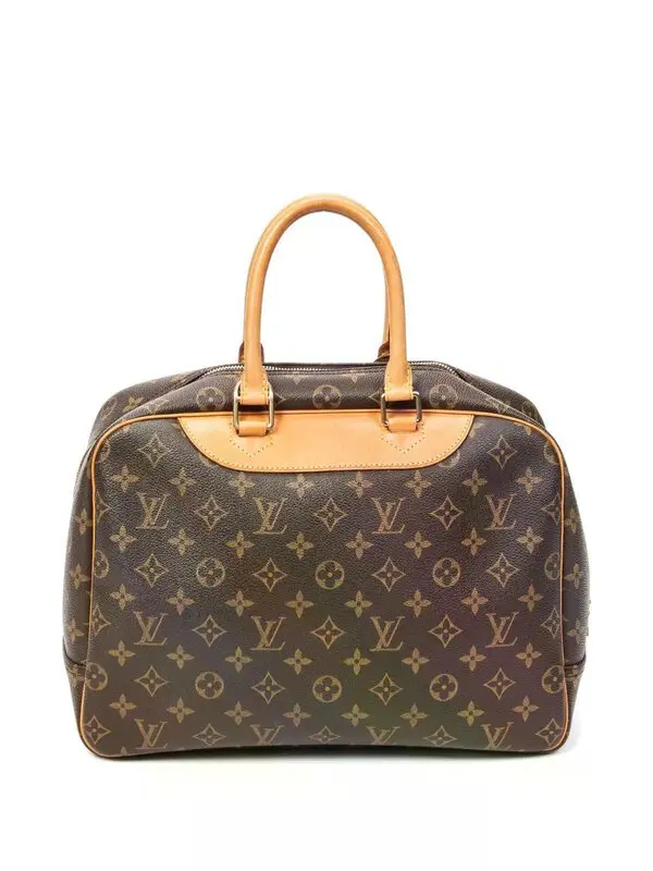 LOUIS VUITTON Monogram Deauville Tote Bag - Brown