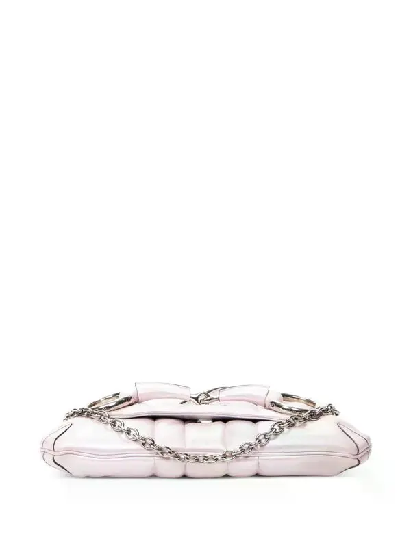 Gucci Medium Horsebit Chain Tote Bag - Pink