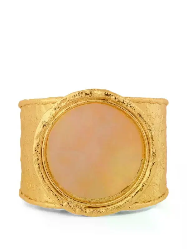 Sylvia Toledano Sphere Quartz-rose Cuff Bracelet