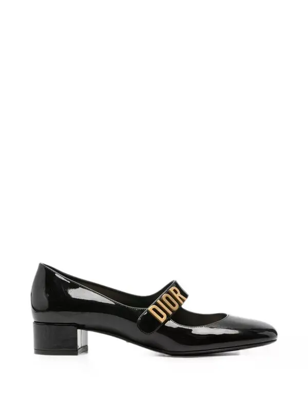 Dior 2010s Logo-strap Pumps - Black