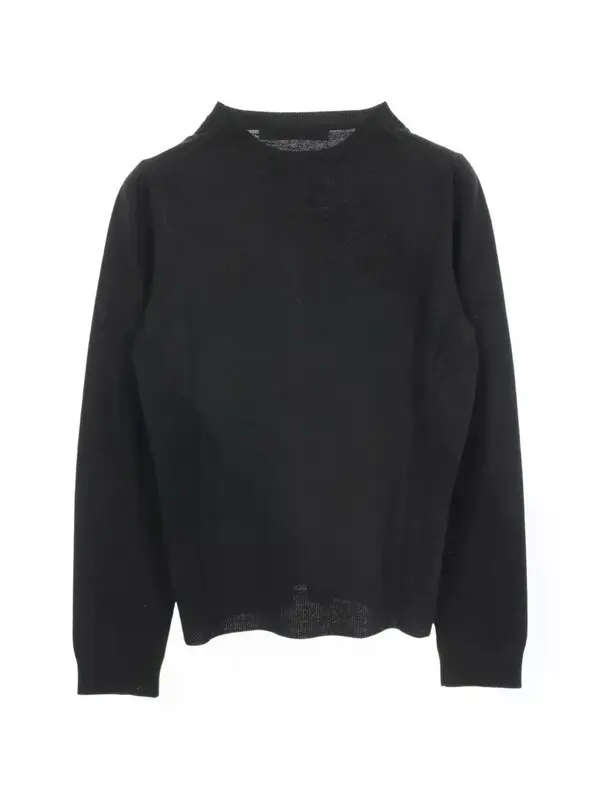 Dior Wool Bee Embroidery Crew Neck Sweater - Black