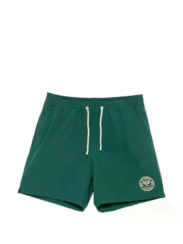 MC2 SAINT BARTH Logo Patch Swim Shorts - Green