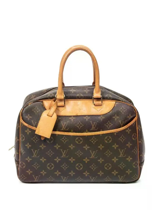 LOUIS VUITTON Deauville Monogram Canvas Tote Bag - Brown