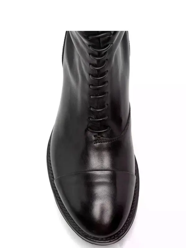ALBERTO FASCIANI Lace-up Ankle Boots With Button Detail