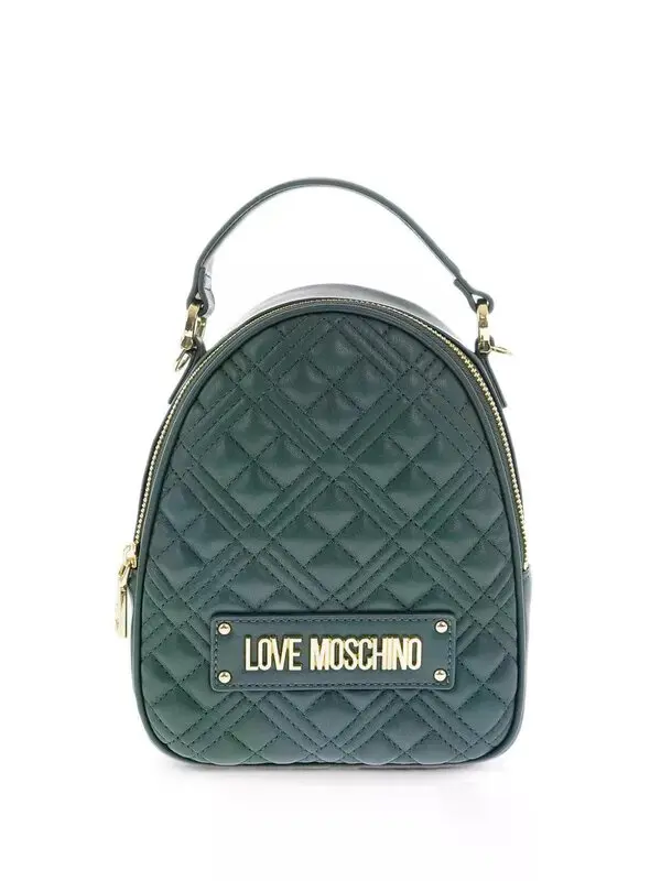 Moschino Quilted-pattern Tote Bag - Green