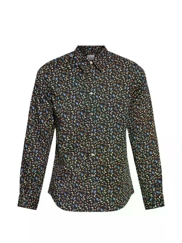 Paul Smith Floral-print Shirt - Black
