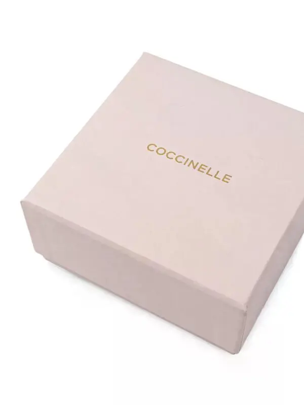 COCCINELLE Embroidered Logo Shoulder Strap With Gold-tone Hardware