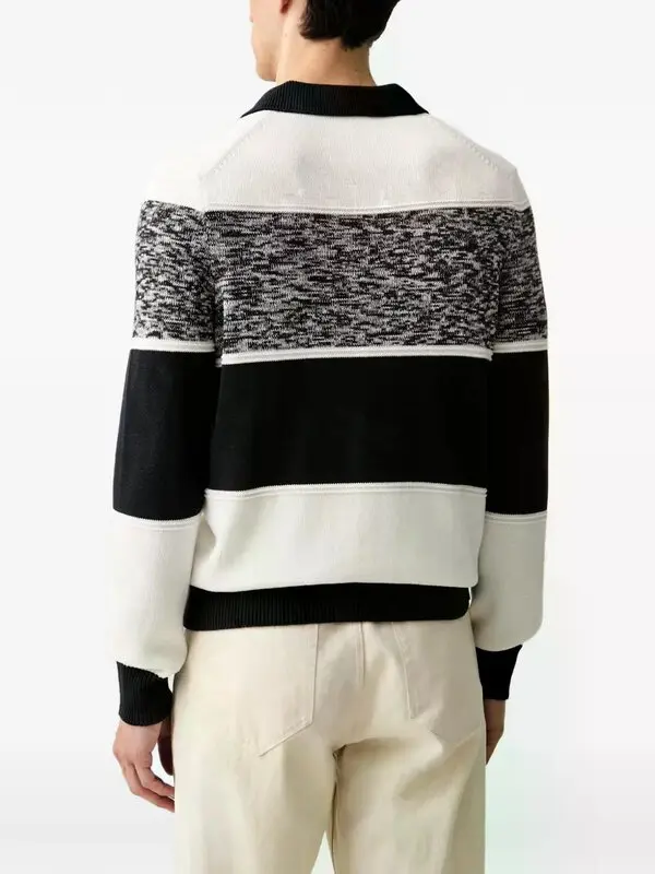 JOOP! Striped-knit Polo Sweater