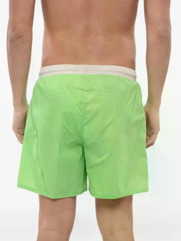 John Richmond Logo Print Elasticated Swim Shorts