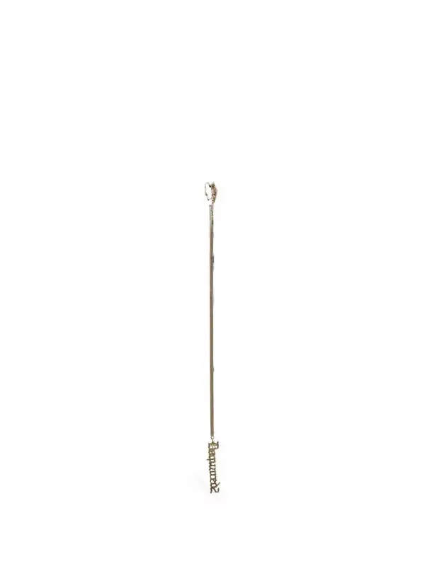 Dsquared2 Rhinestone Logo Pendant Earring