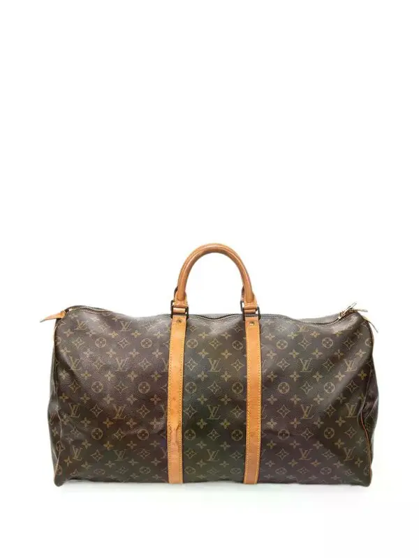 LOUIS VUITTON Keepall 55 Monogram Luggage - Brown