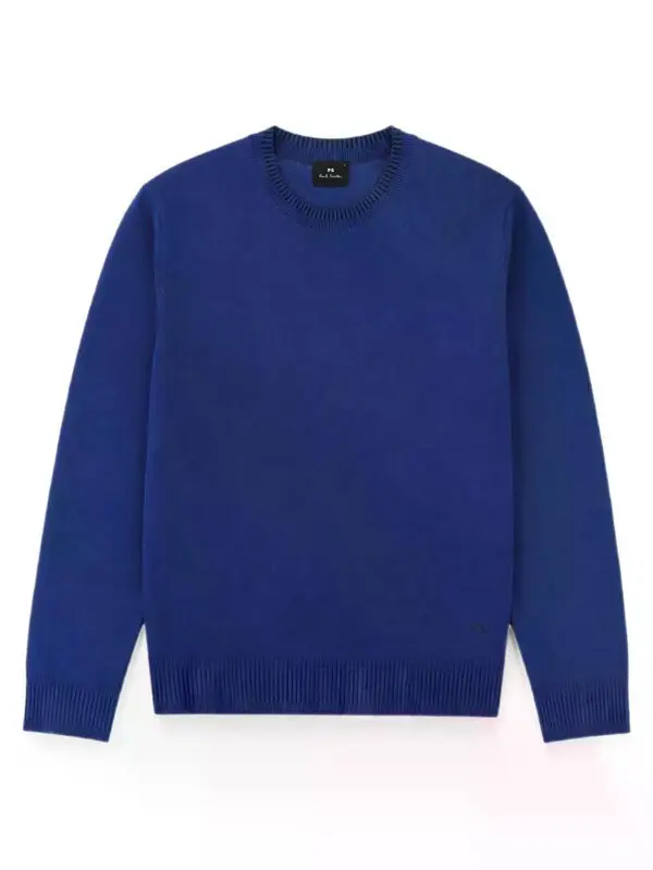 Paul Smith Merino-wool Crew-neck Sweater - Blue