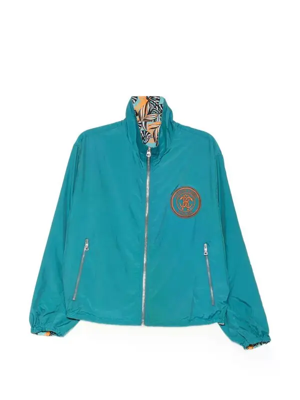 Roberto Cavalli Reversible Bomber Jacket - Blue
