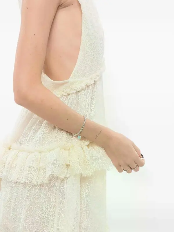 Philosophy Di Lorenzo Serafini Beige Lace Tiered Maxi Dress