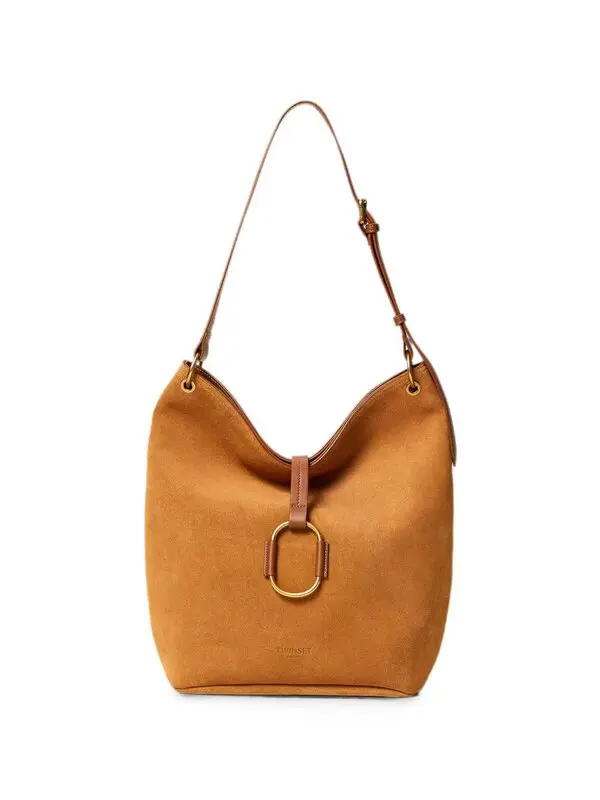 TWINSET Suede Hobo Bag