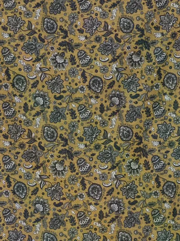 Kiton Floral-print Frayed-edge Scarf