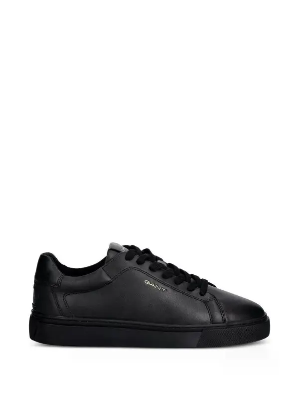 Gant Logo-print Leather Sneakers - Black