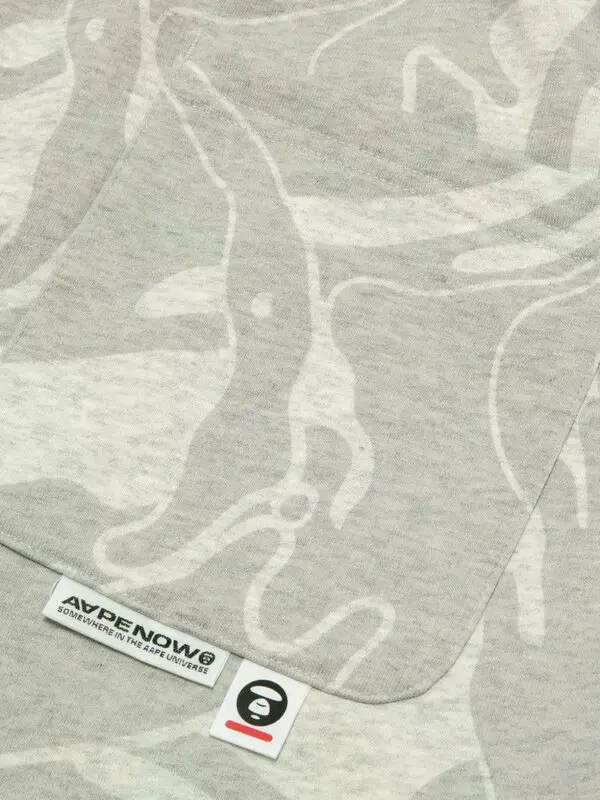 AAPE BY *A BATHING APE Moonface Logo-patch Camo-pattern Shorts