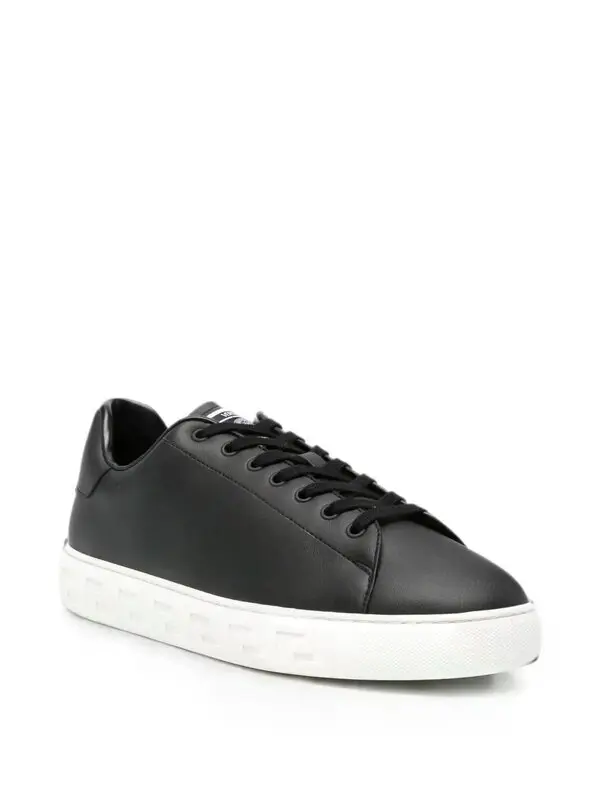 Versace Greca-sole Low-top Sneakers - Black