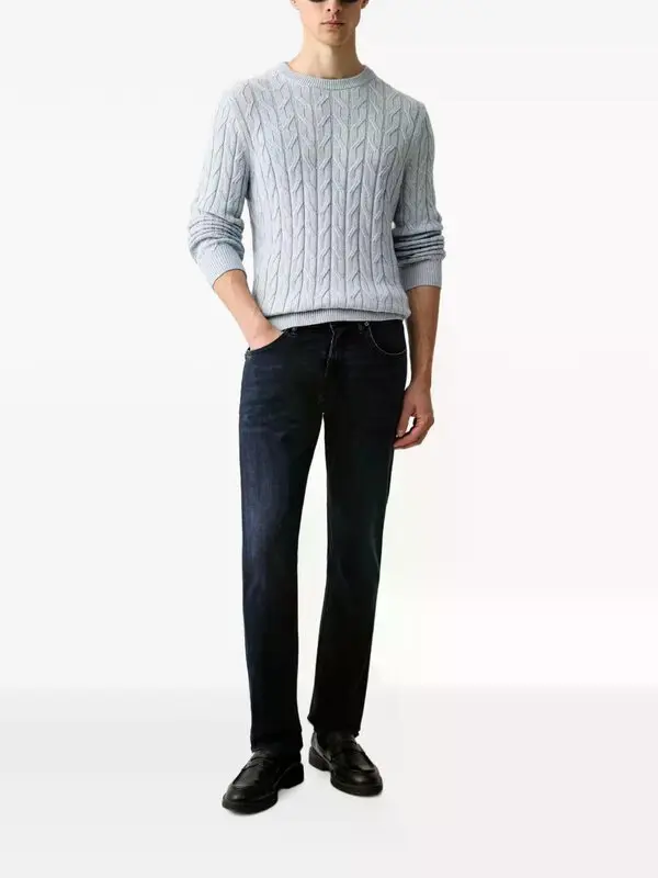 Karl Lagerfeld Logo-patch Whiskered Jeans