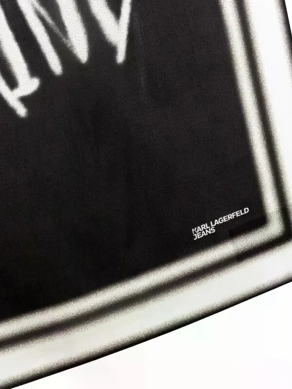 Karl Lagerfeld Graffiti-print Square Scarf