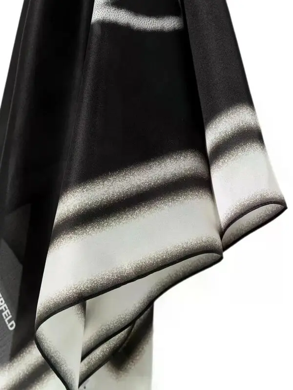 Karl Lagerfeld Graffiti-print Square Scarf