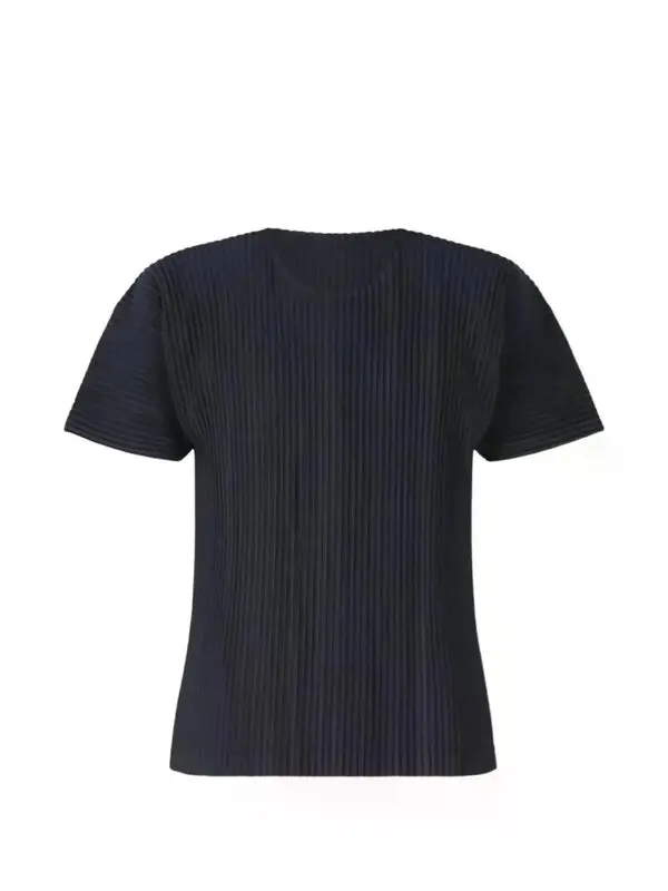 Issey Miyake Pleated T-shirt - Black
