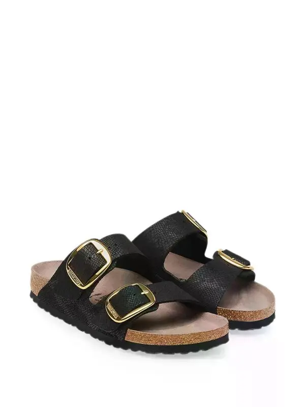 BIRKENSTOCK Arizona Snakeskin-effect Sandals - Black