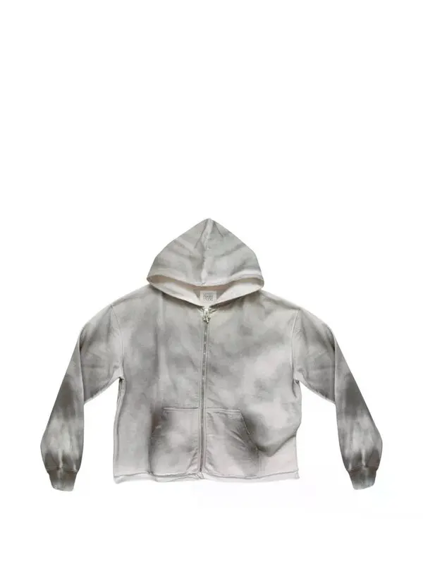 NORMFORM Double-layer Distressed Hoodie - White