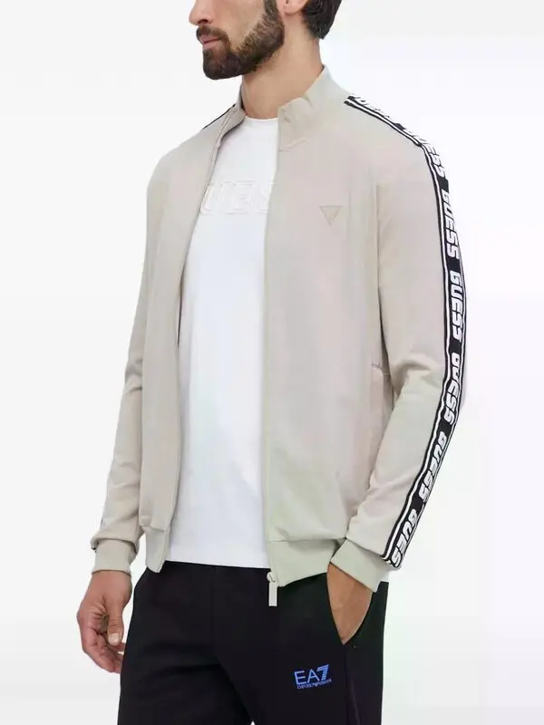 Guess Zip-up Sweatshirt - Neutrals