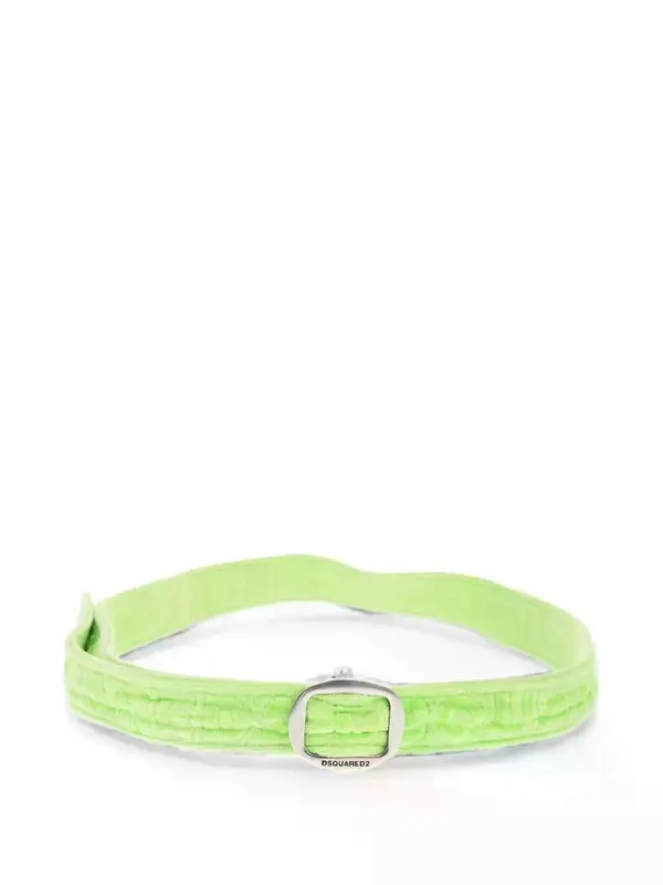 Dsquared2 Terry Cloth Logo Belt - Green