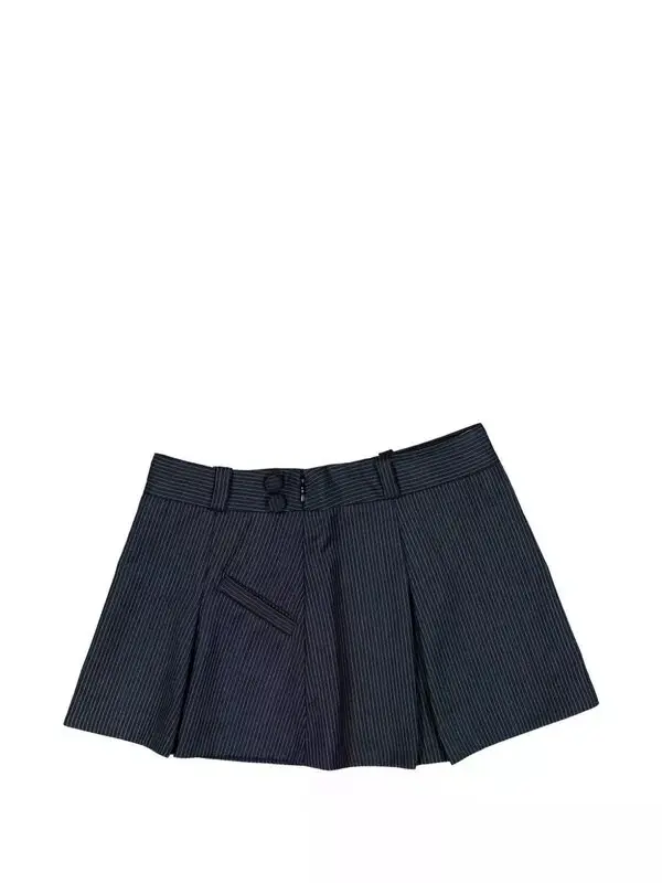AWGE Pinstripe-pattern Pleated Mini Skirt