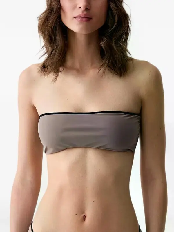 MAISON MARGIELA Contrast Trim Bandeau Bikini