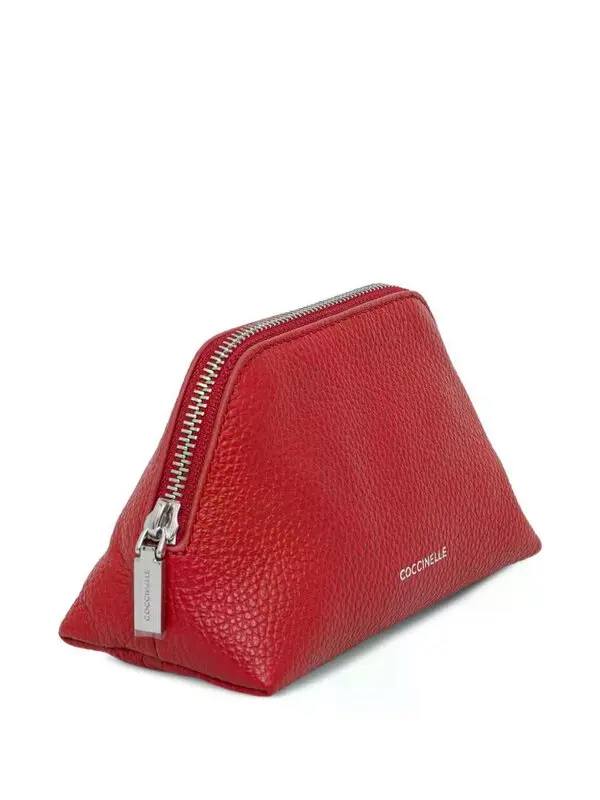 COCCINELLE Grained Leather Makeup Bag