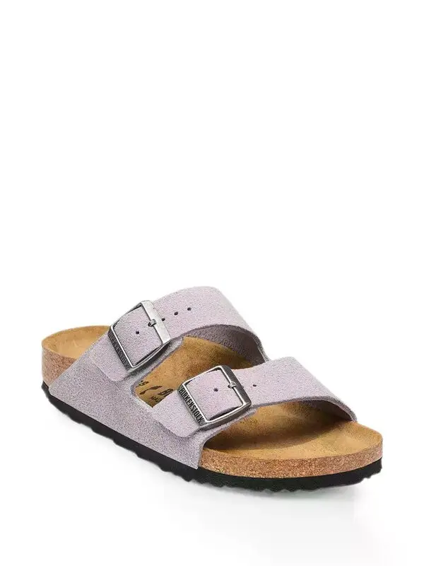 BIRKENSTOCK Arizona Buckle-fastening Suede Sandals - Purple