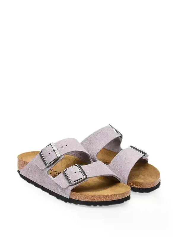 BIRKENSTOCK Arizona Buckle-fastening Suede Sandals - Purple