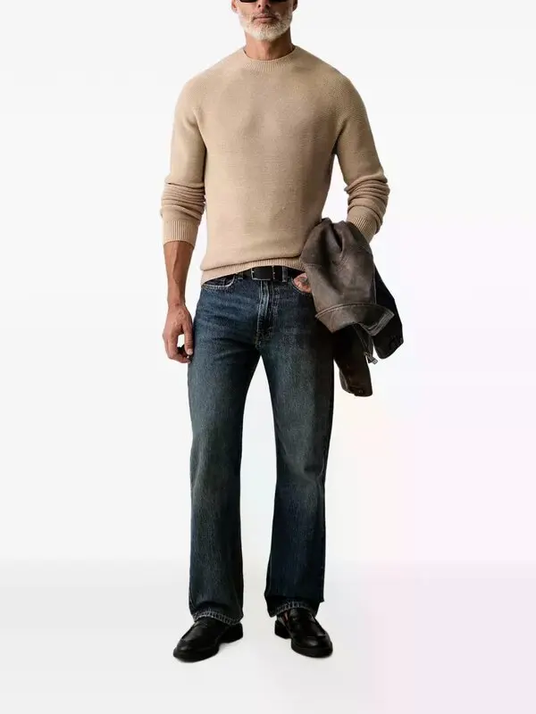 Guess Long Sleeve Ribbed Knit Sweater