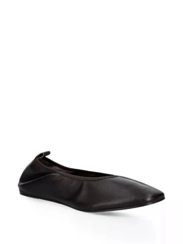 BILLI BI A9920 Square-toe Pull-tab Ballet Flats - Brown