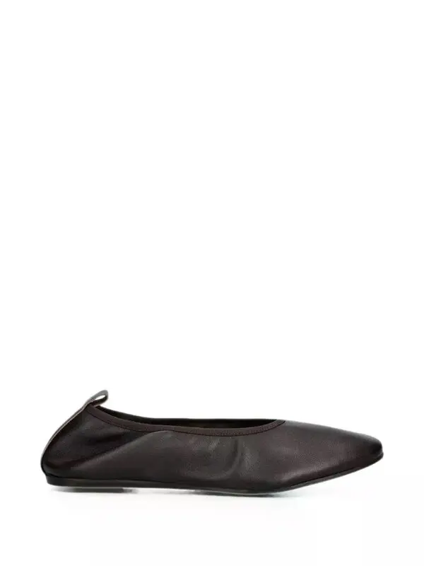 BILLI BI A9920 Square-toe Pull-tab Ballet Flats - Brown